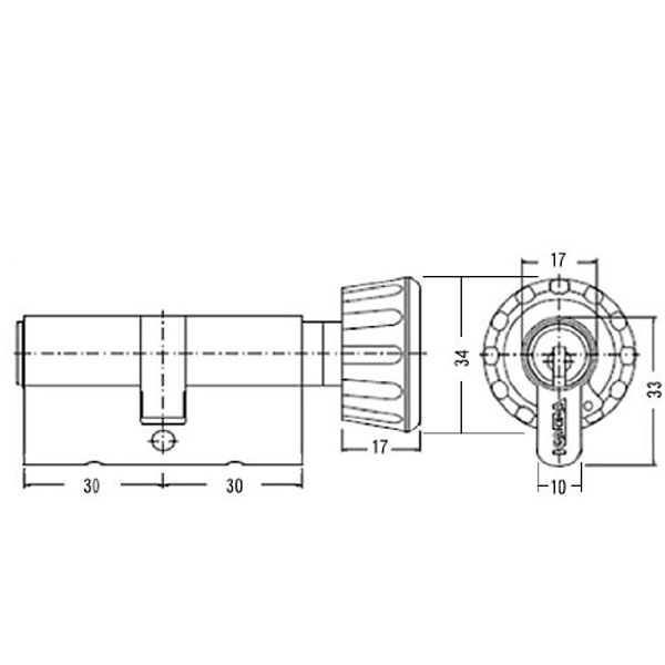 【楽天市場】KABAACE（カバエース） ユーロプロファイルタイプシリンダー 3291：マニアックホームセンター