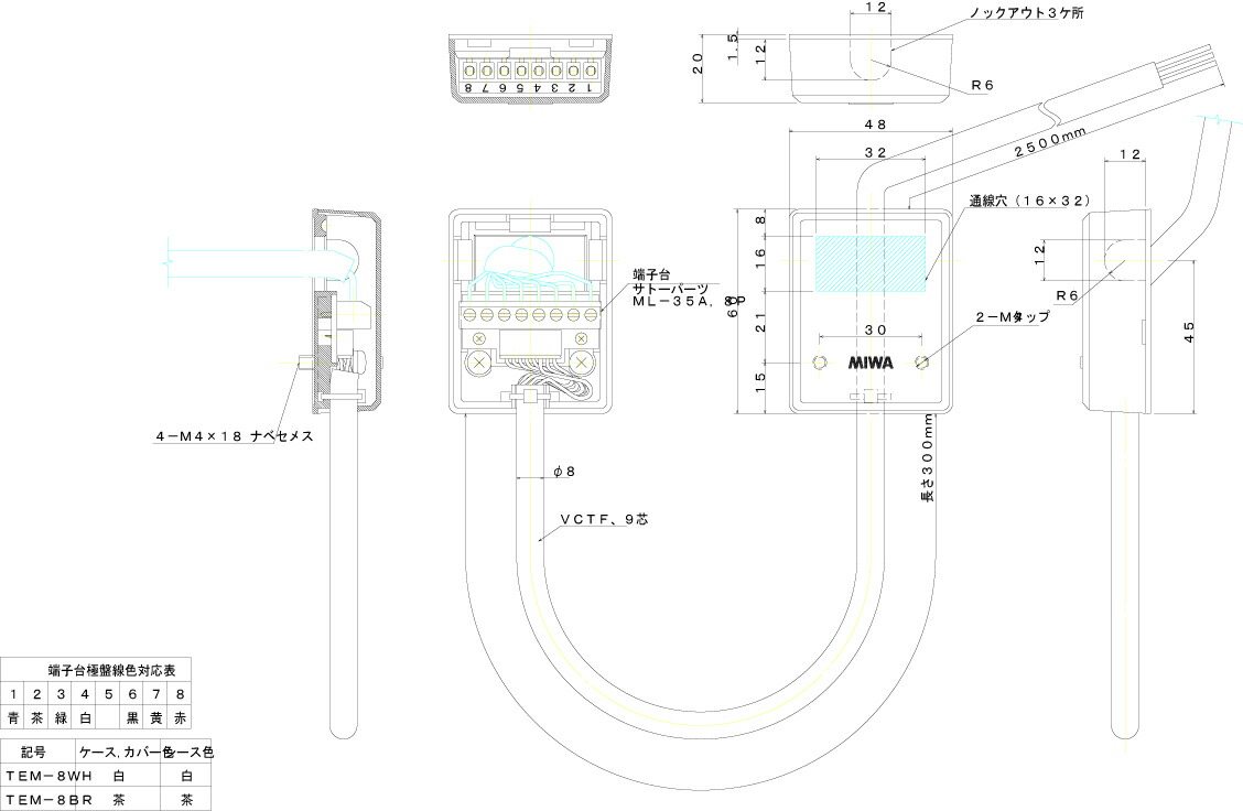 【楽天市場】MIWA TEM-8型 通電金具：マニアックホームセンター