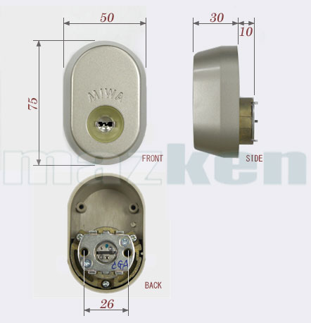 【楽天市場】MIWA PRシリンダー同一セット（PRDETE30.CY）：マニアックホームセンター