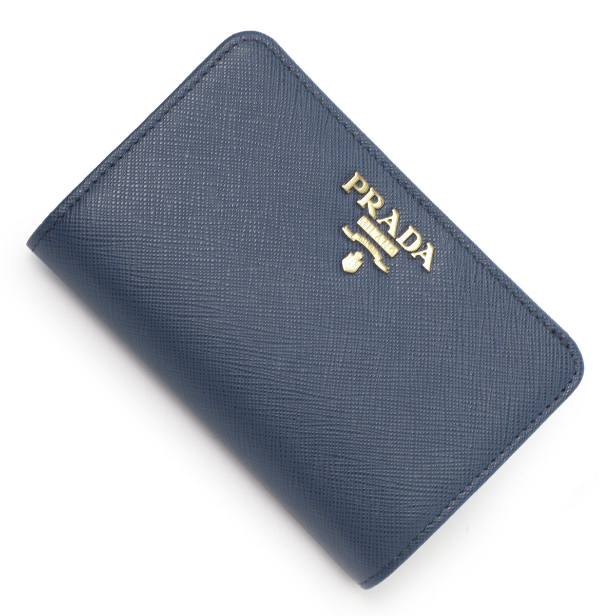 【楽天市場】【アウトレット】プラダ PRADA 2つ折り財布 小銭入れ付き ブルー レディース 1ml225 qwa f0016 ...