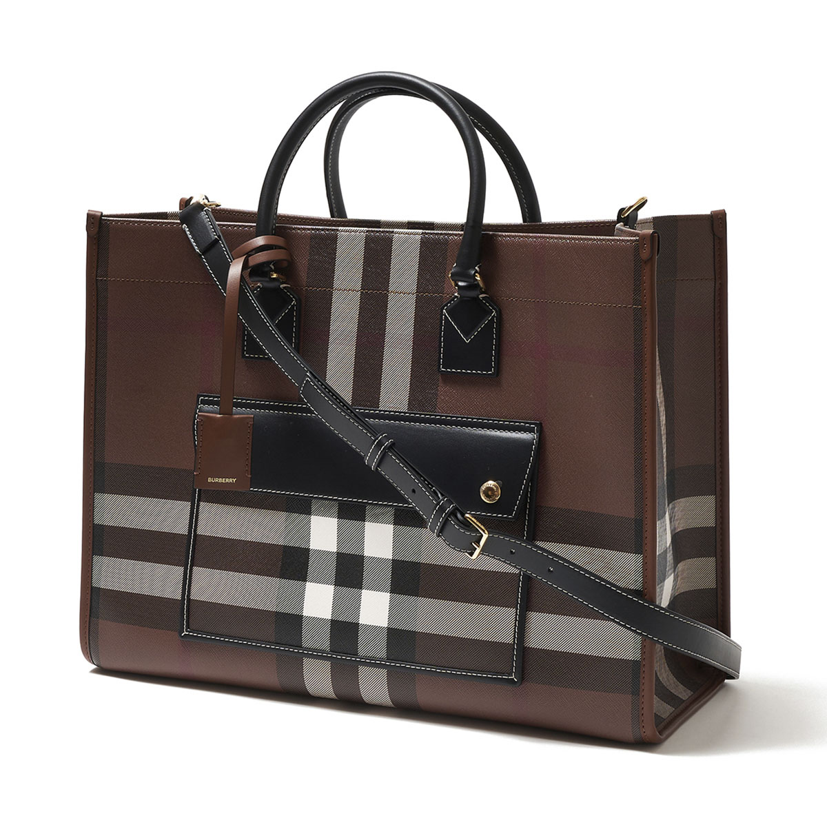 【楽天市場】バーバリー BURBERRY トートバッグ 2WAY ショルダーバッグ ブラウン レディース 8052331 darkbirchbrown chk FLARE【返品送料無料 ...