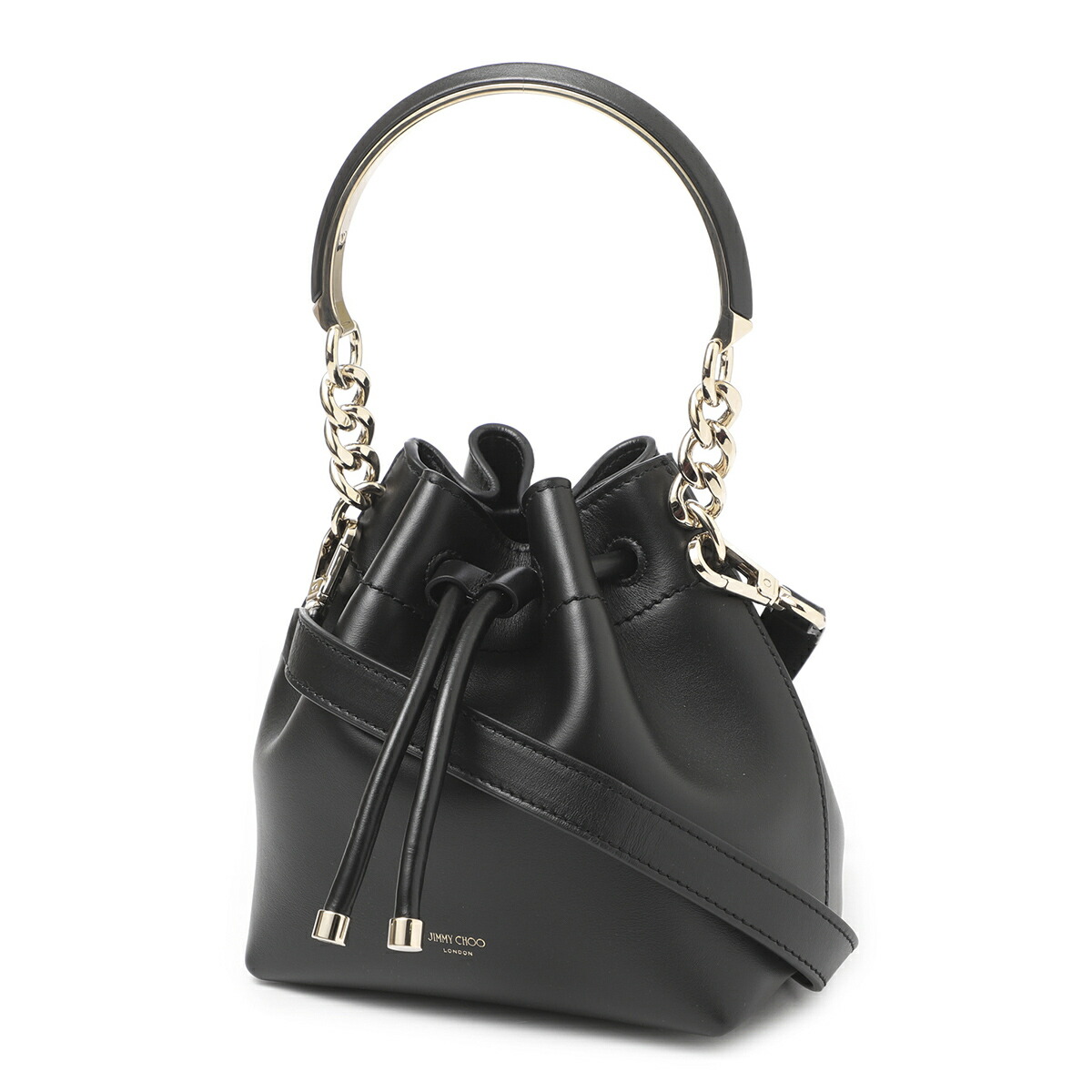 【楽天市場】ジミーチュウ JIMMY CHOO ハンドバッグ 2WAY ブラック bon bon bucket s hut black ...