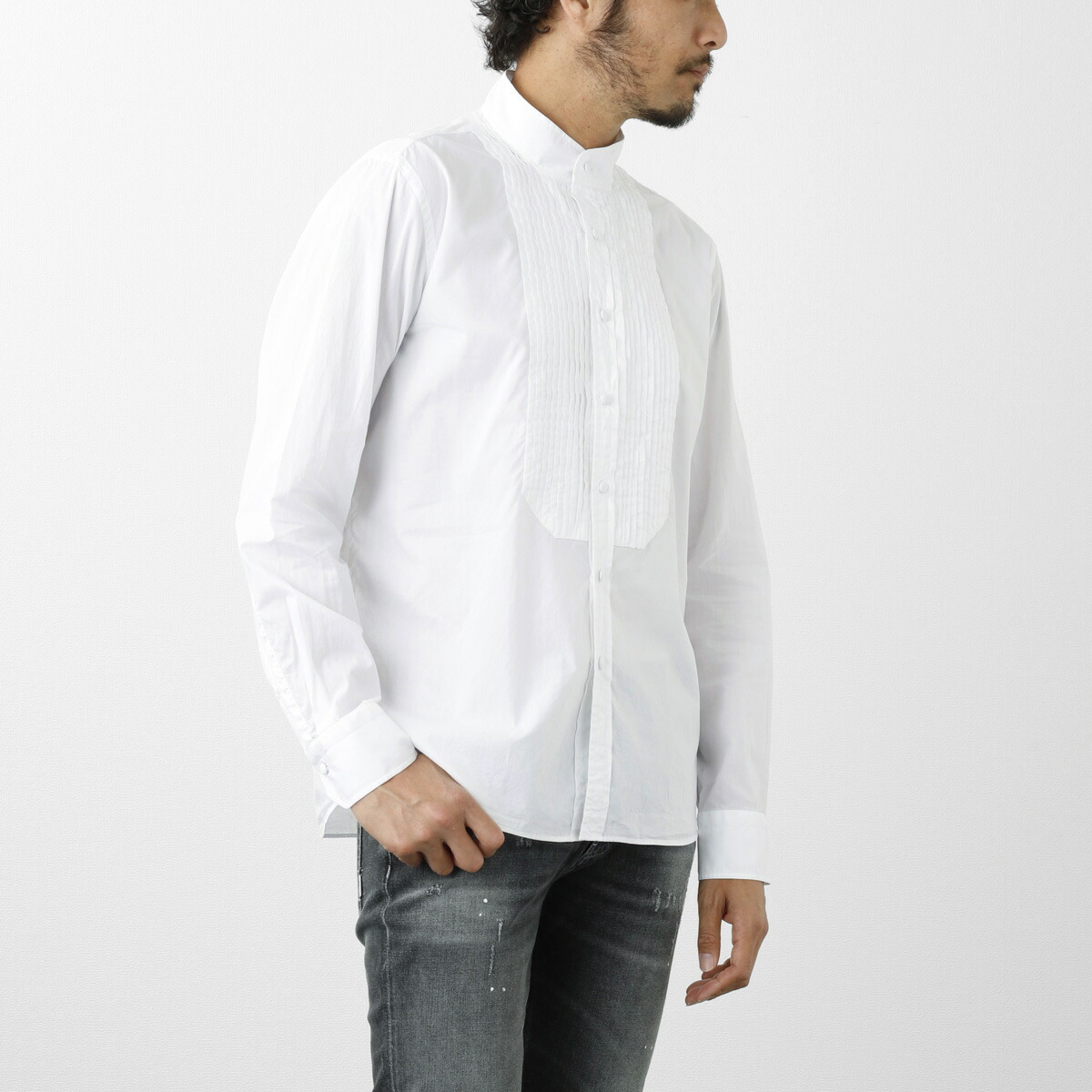 【楽天市場】【アウトレット】タリアトーレ TAGLIATORE カジュアルシャツ ホワイト ghandi 480001 x1211 ...