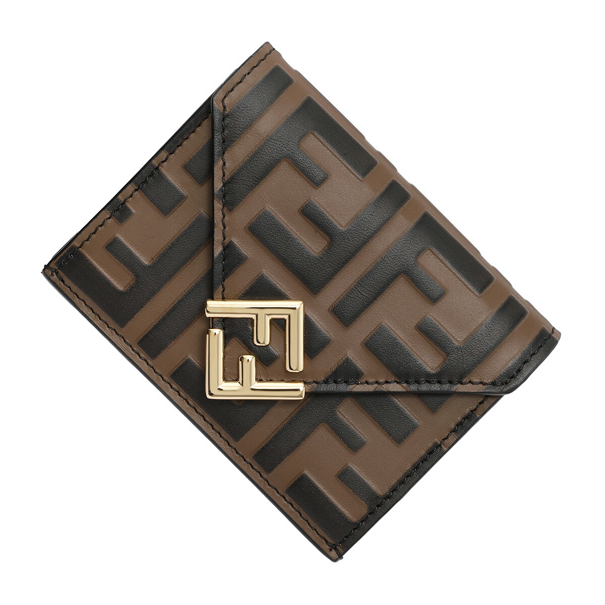 【楽天市場】フェンディ FENDI 3つ折り財布 小銭入れ付き ブラウン 8m0480 adym f13vk FF DIAMOND【返品送料 ...