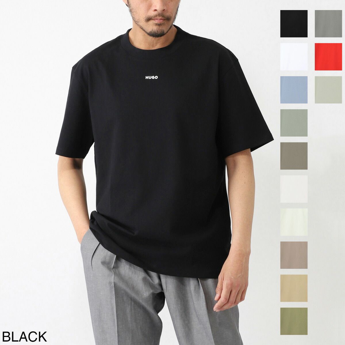 【楽天市場】ヒューゴヒューゴボス HUGO HUGOBOSS クルーネックTシャツ メンズ dapolino 50488330 ...