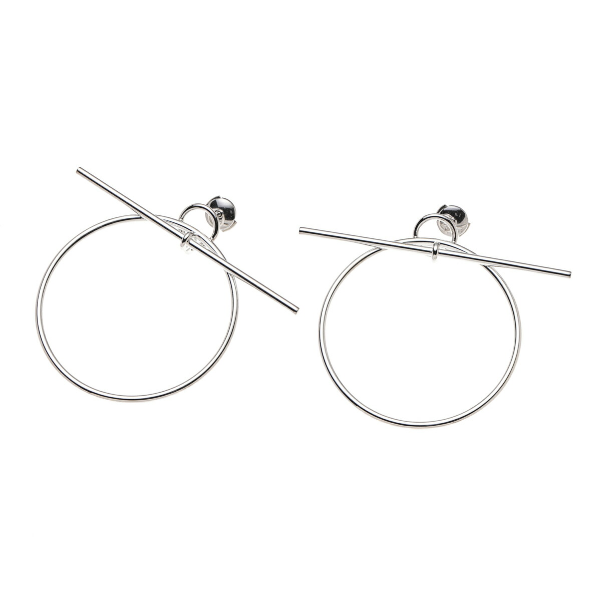 【楽天市場】エルメス HERMES ピアス シルバー レディース loop mm earring silver LOOP MM【返品交換不可 ...