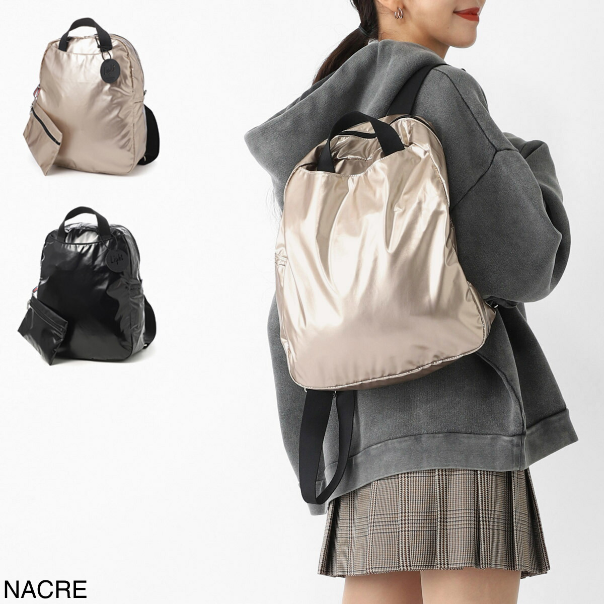 【楽天市場】ジャックゴム Jack Gomme バックパック ベージュ レディース 1191 lami nacre LAMI LIGHT【返品 ...
