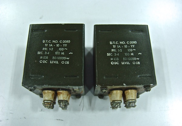 【楽天市場】【中古】【送料無料】UTC インプットトランス C-2080 ペア（2個1組）：ミュージック昭和