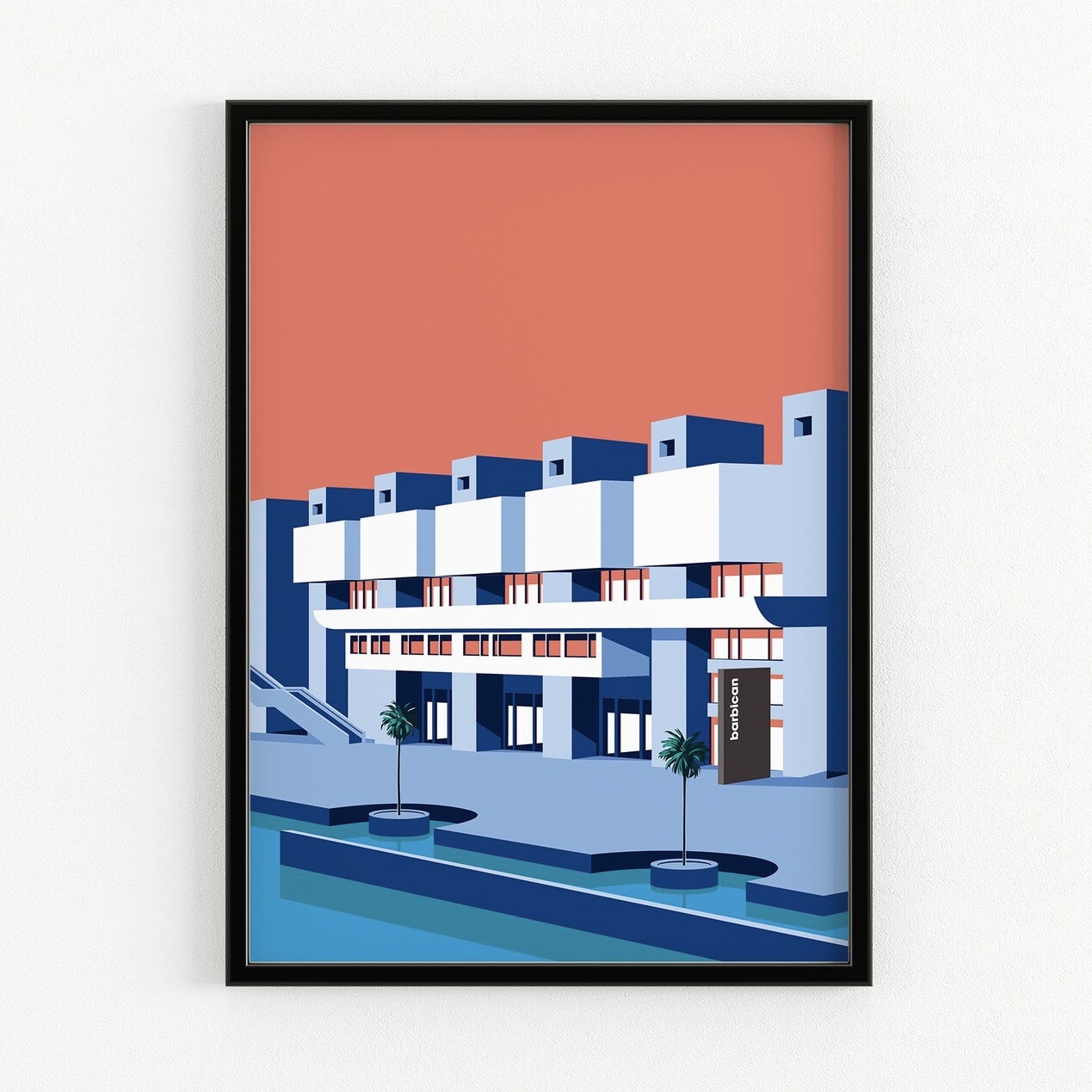 【楽天市場】Barbican Centre in London poster print (30 x 40cm) ポップ アート ポスター ...