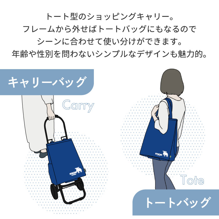 【楽天市場】【選べる特典付】 moz ショッピングキャリー トート型 22L お買い物カート 買い物バッグ ショッピングカート キャリーカート 折りたたみ 保冷 保温 大容量 2輪 エコバッグ ...