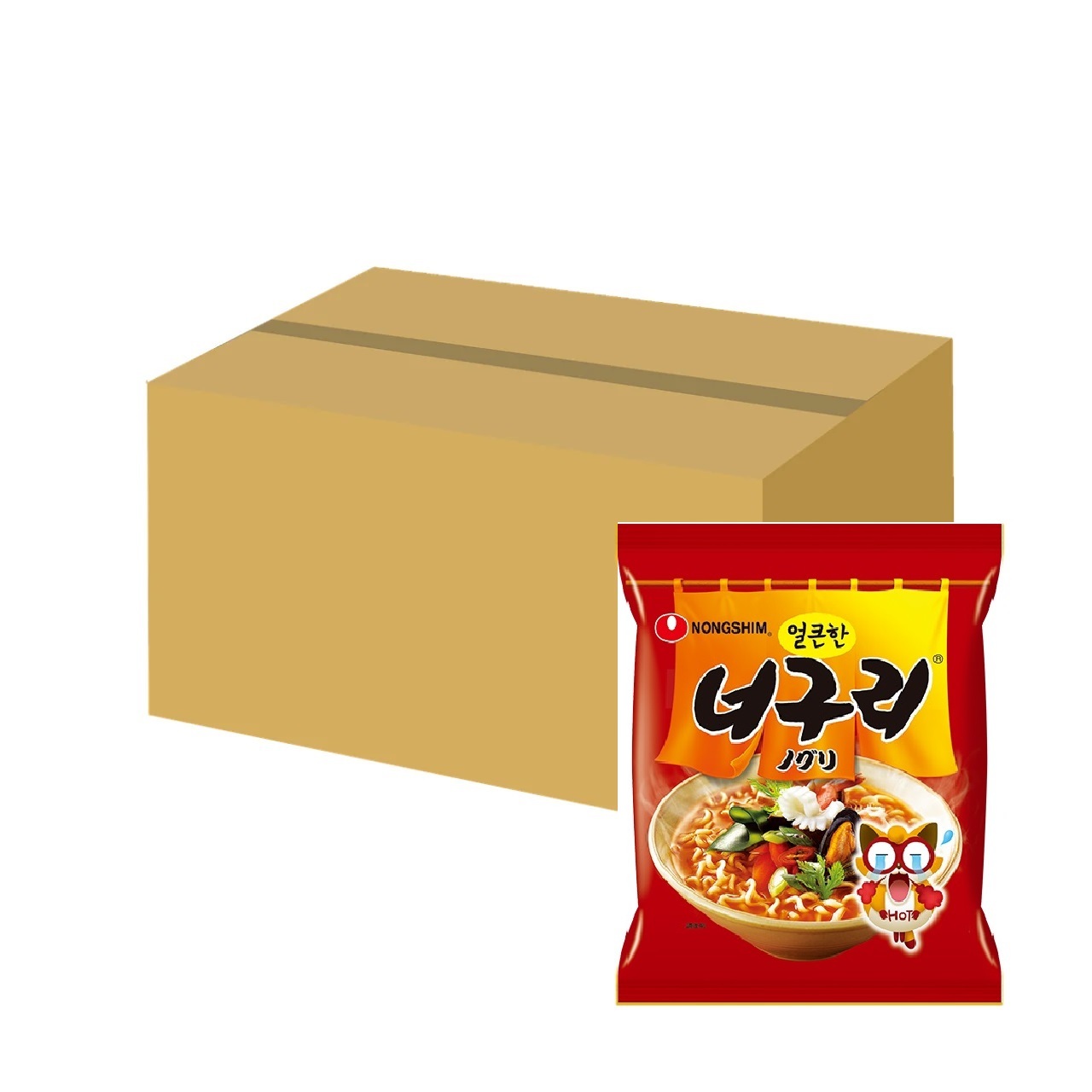 【楽天市場】【エントリーでポイント10倍】農心 ノグリ辛口 120g 40袋 箱売り 1BOX：メダチ