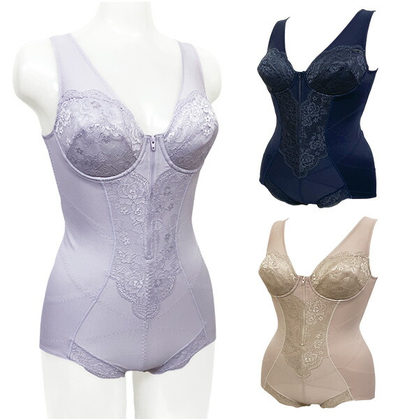 【楽天市場】ソフト補整ボディスーツ＜ラベンダー ネイビー ベージュ｜A75/M A80/L A85/LL B75/M B80/L B85/LL C75/L C80/L C85/LL D75/L ...