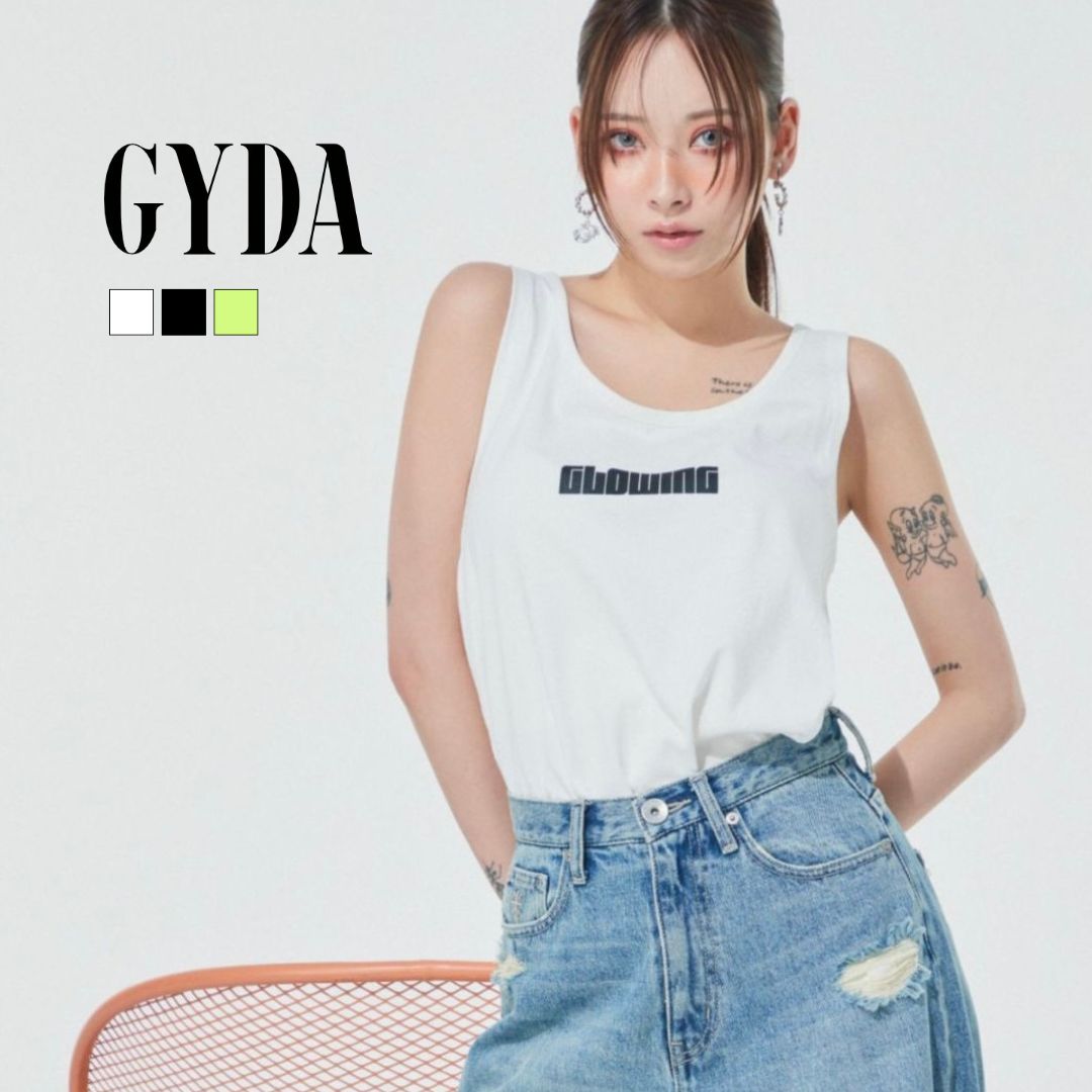 【楽天市場】【即納】GLOWINGタンクワンピース GYDA ジェイダ 072540333801 gyda レディース ワンピース タンクトップ フリーサイズ 白 オフホワイト 黒 ブラック ...