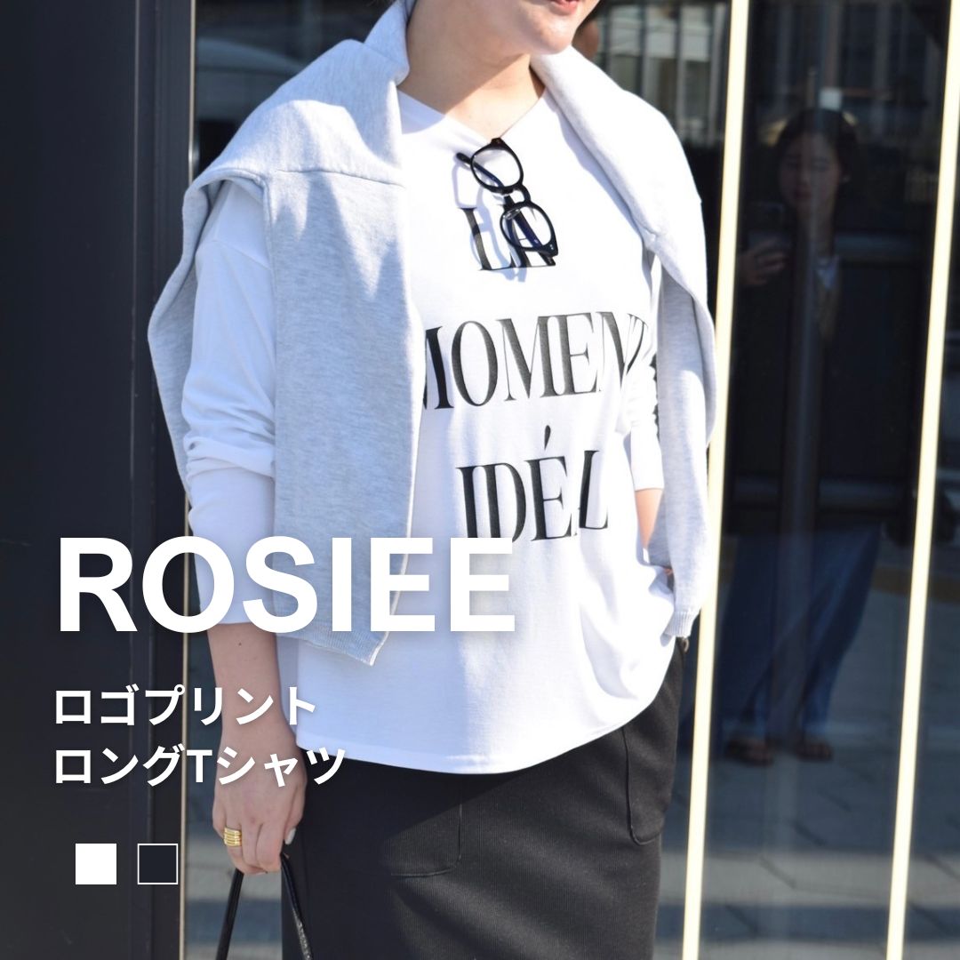 【楽天市場】【お買い物マラソン ポイント3倍】【即納】ロゴプリントロングTシャツ ROSIEE ロージー R710309 rosiee ...