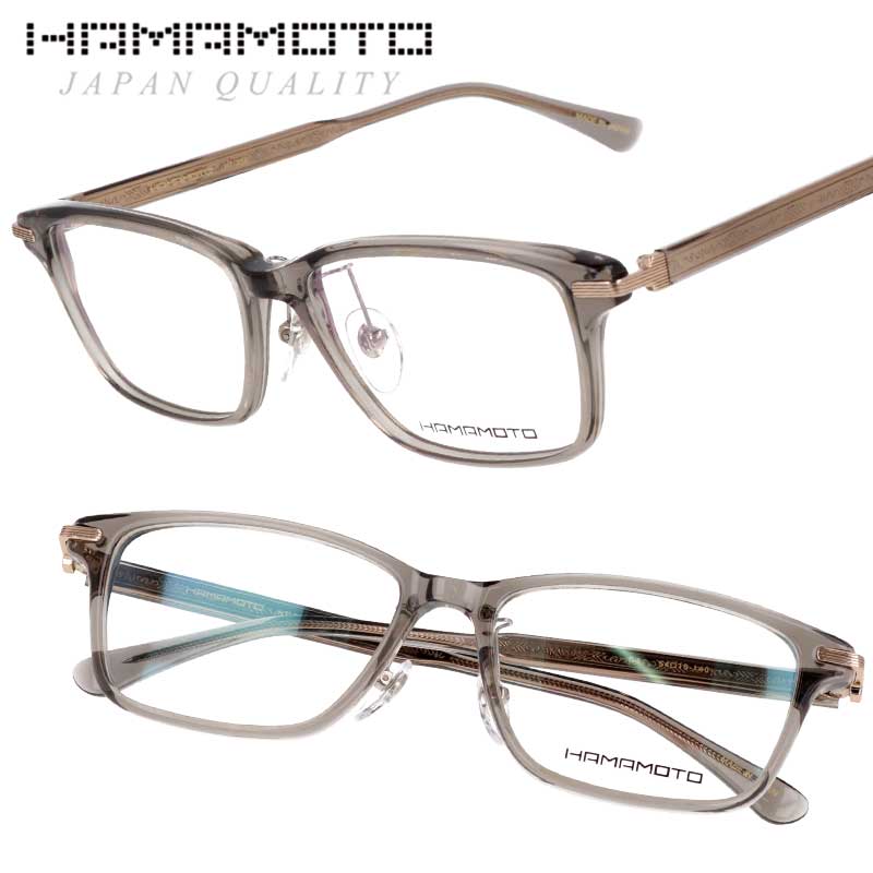 【楽天市場】ハマモト メガネ フレーム HAMAMOTO HT-352 Col.3 クリアグレー ゴールド メンズ レディース 男性 女性 眼鏡 メガネフレーム 日本製 鯖江 japan ...