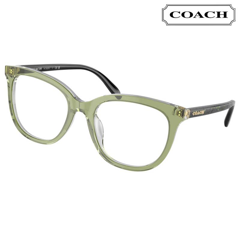 【楽天市場】COACH コーチ HC6223U 5786 51サイズ クリアライトグリーン おしゃれ お洒落 ロゴ ブランド眼鏡 ブランド ...