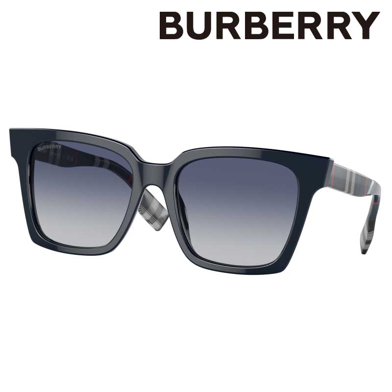 【楽天市場】バーバリー サングラス BURBERRY BE4335 39884L 53 Maple ネイビー チェック ブルー グラデーション ...