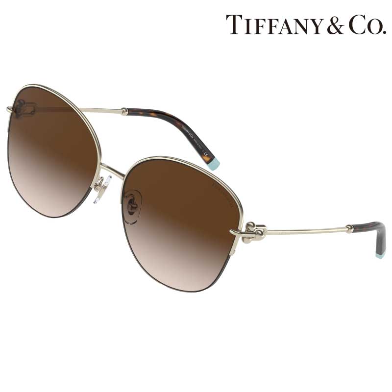 【楽天市場】TIFFANY＆Co. TF3082 60213B 58 16 ペールゴールド ブラウン グラデーション サングラス UVカット ...