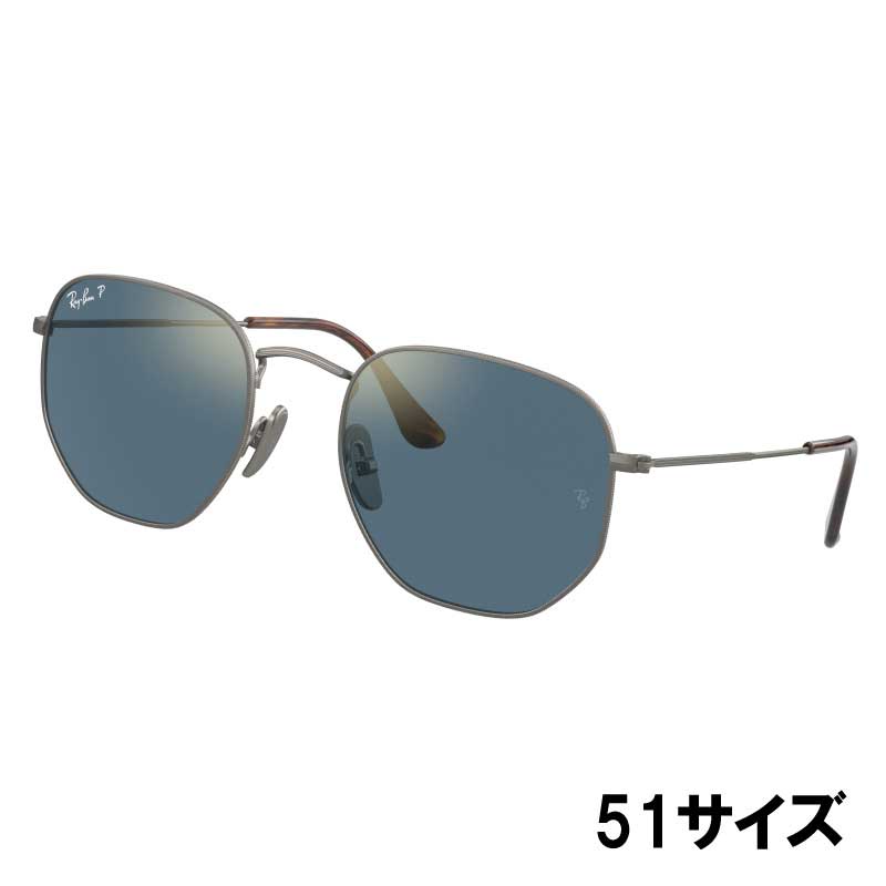 【楽天市場】レイバン サングラス アウトレット rayban RB8148 9208T0 51 21 HEXAGONAL ガンメタル ブルー ...