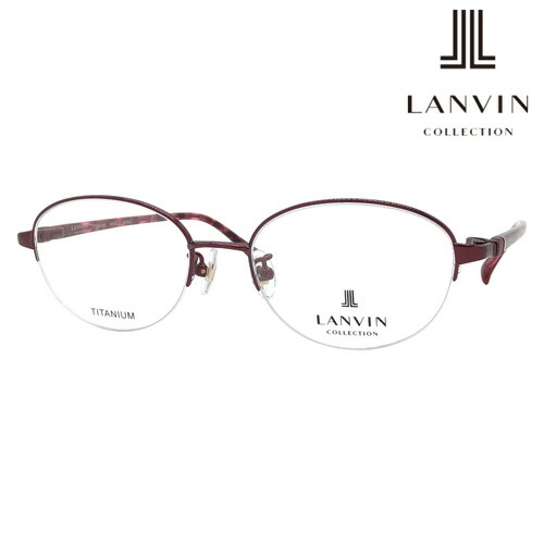 【楽天市場】LANVIN COLLECTION ランバン コレクション メガネ VLC549J col.0L70 50mm 日本製 チタン ハーフリム：メガネのハヤミ 楽天市場店