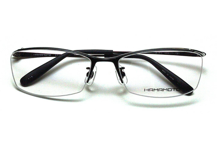 【楽天市場】【フレーム単品メガネ】Hamamoto ハマモト HT 101-3 ブラックマット/レッド【ウエリントン系】【βチタン】【軽量フレーム】【日本製眼鏡】：メガネのヒラタ