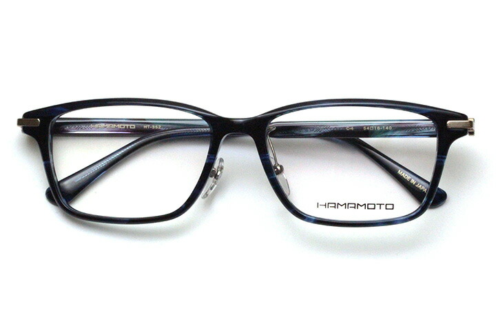 【楽天市場】【フレーム単品メガネ】Hamamoto ハマモト HT 352-4 ネイビーササ【ウエリントン系】【アセテート】【チタン】【日本製眼鏡】【ブラックフレーム】：メガネのヒラタ