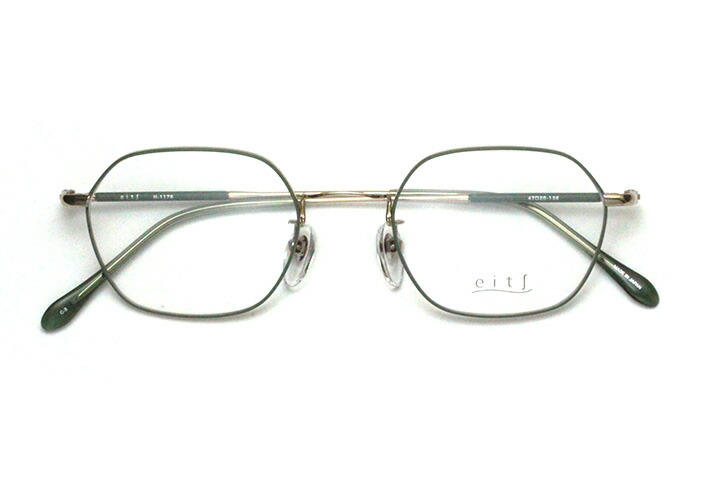 【楽天市場】【フレーム単品メガネ】HAMAMOTO eit∫ エイチ H 1176-3 グリーン【オクタゴン系】【チタン】【βチタン】【日本製眼鏡】緑 リーディンググラス：メガネのヒラタ