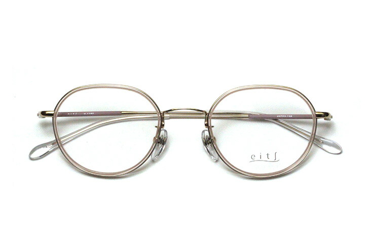 【楽天市場】【フレーム単品メガネ】HAMAMOTO eit∫ エイチ H 1180-2 ライトピンク/ゴールド【ボストン系】【アセテート】【βチタン】【日本製眼鏡】リーディンググラス：メガネのヒラタ