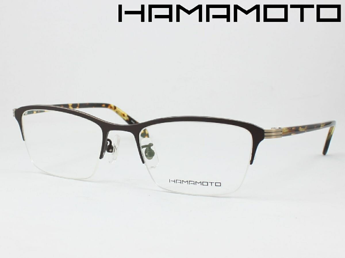 【楽天市場】【在庫限りの特別価格】HAMAMOTO ハマモト 日本製メガネ 薄型非球面レンズセット HT-115-4 度付き対応 近視 遠視 乱視 老眼鏡 遠近両用 鯖江 ナイロール ハーフ ...