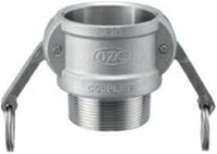 【楽天市場】小澤物産 レバーカップリング OZ-B-SUS-2 (50A) オスネジ型カプラー ステンレス 【当商品のご購入は別途送料1,728円が必ず掛かります】：伝動機 楽天市場店