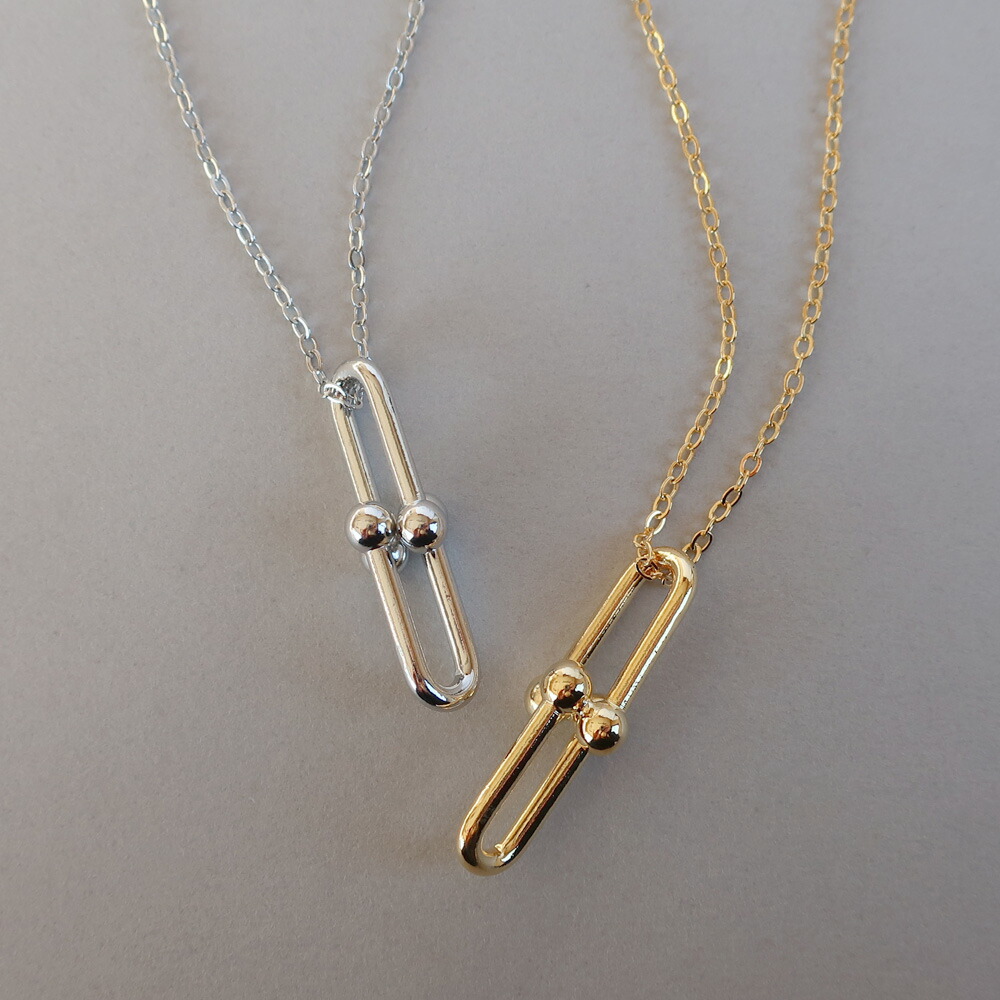 【楽天市場】5%OFFクーポン ネックレス 日本製 ハード メタル ダブルリング レディース k18gp 30代 40代 50代 大人 ペンダント 大ぶり カジュアル おしゃれ 人気 金属 ...