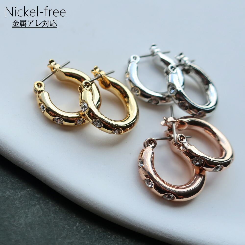 【楽天市場】【楽天スーパーSALE★10％OFF】 ピアス キャッチレスピアス チタン 日本製 純チタン K18GP フープ レディース メンズ ブランド おしゃれ ジュエリー 女性 ゴールド ...