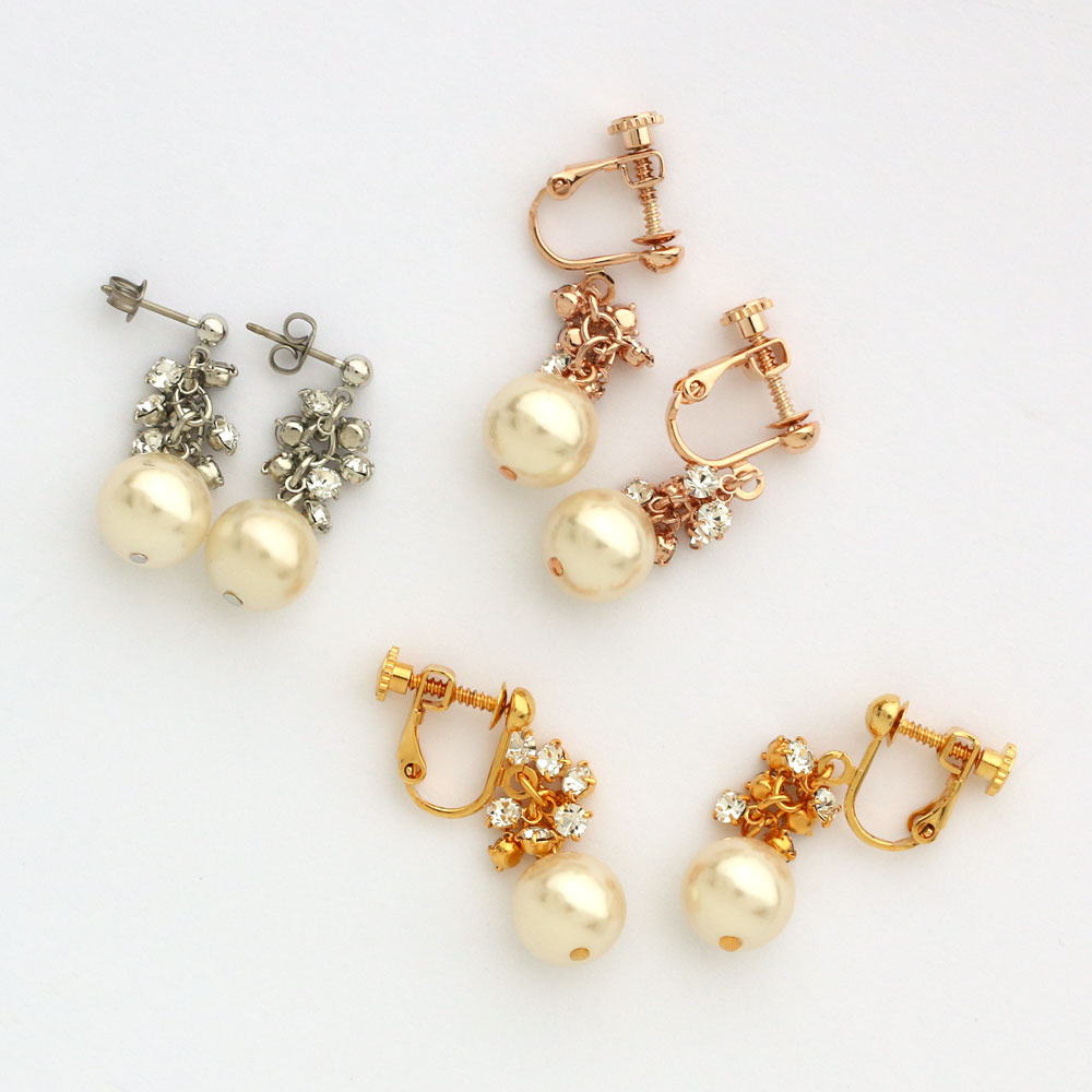 【楽天市場】20%OFFクーポン イヤリング ピアス K18GP パール レディース キャッチ 純チタン ブライダル 結婚式 揺れる 入学式 入園式 卒業式 卒園式 痛くない ブランド ...