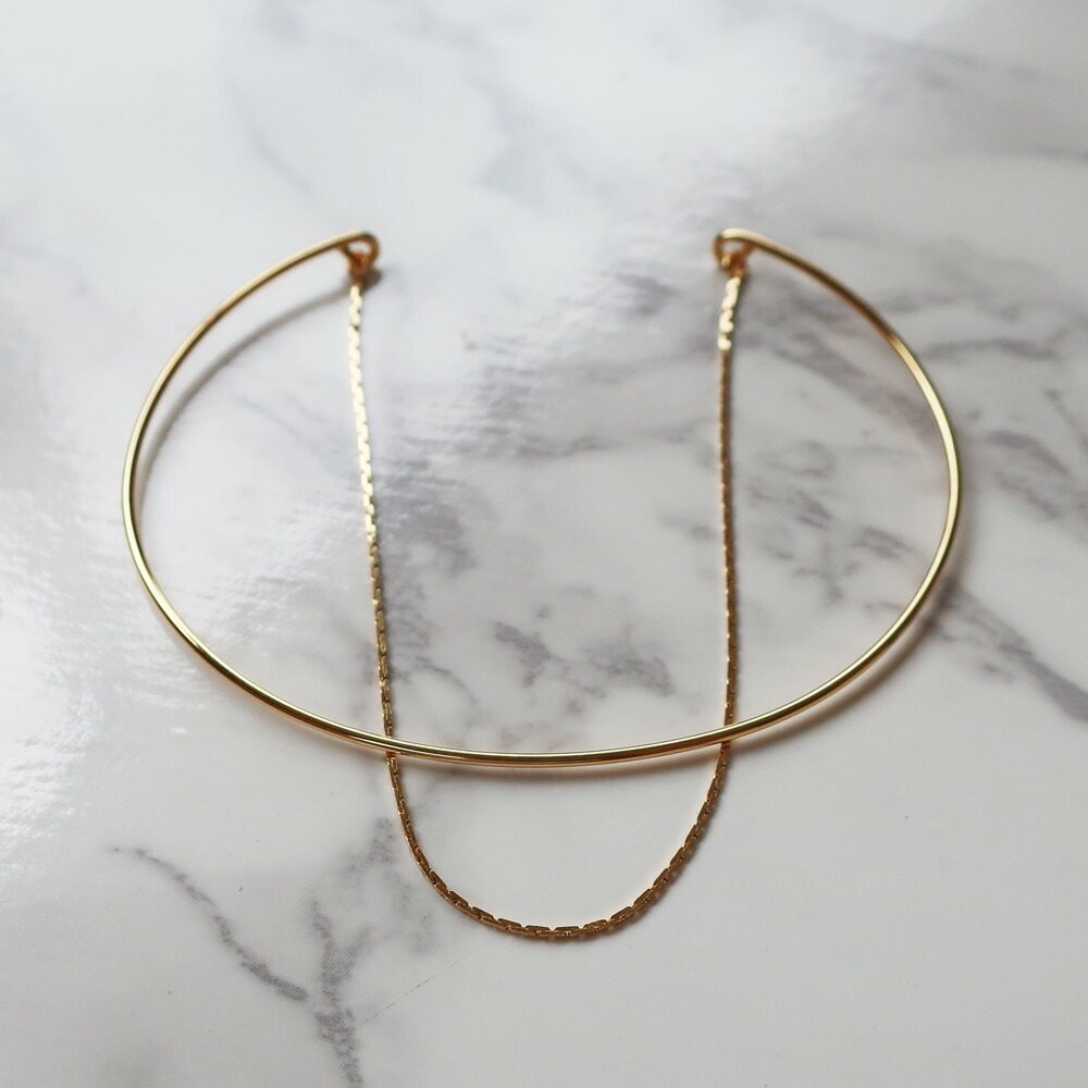 【楽天市場】【最大10％OFFクーポン】 ブレスレット バングル K18GP 2連 チェーン スキンジュエリー 結婚式 シンプル プレゼント カフバングル：日本製Melody Accessory