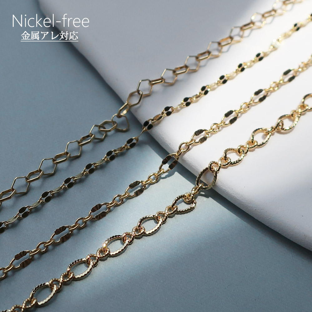 【楽天市場】【最大10％OFFクーポン配布中！】 ブレスレット チェーンシンプル ペダル エクレア ペンタゴン 日本製 ニッケルフリー ゴールド K18GP ジュエリー プレゼントアクセサリー ...