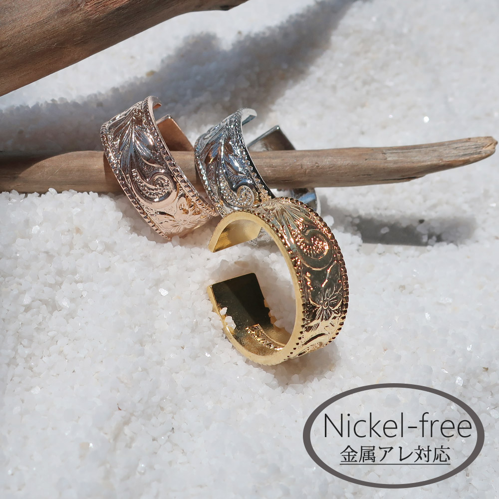 【楽天市場】5%OFFクーポン イヤーカフ 日本製 K18GP イヤリング イヤカフ ハワイアン ハワイアンジュエリー ハワジュ プリメリア メタル シンプル フープ k18gp シルバー ...