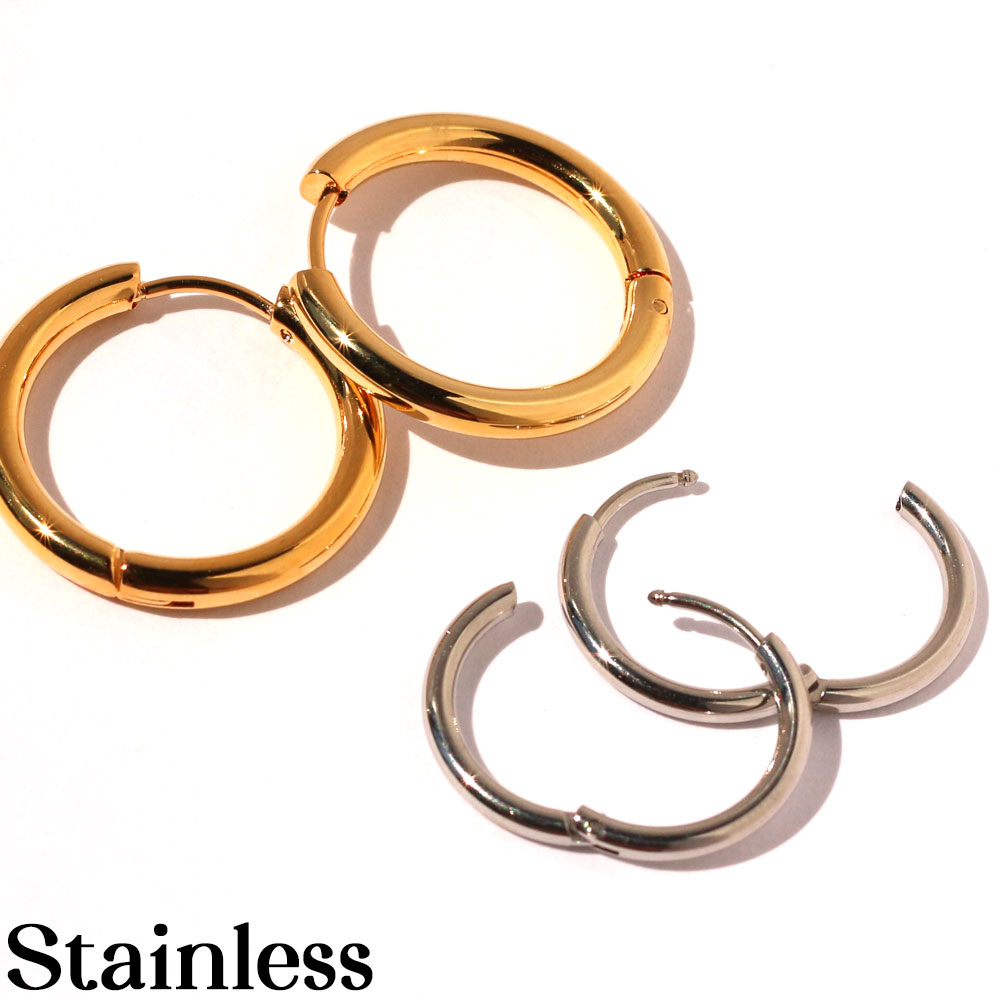 【楽天市場】ステンレス ピアス K18GP キャッチレス クロッシング 中折れ 開閉式 ハグカフ スナップピアス シンプル フープ ゴールド プレゼント ブランド おしゃれ・：日本製 ...