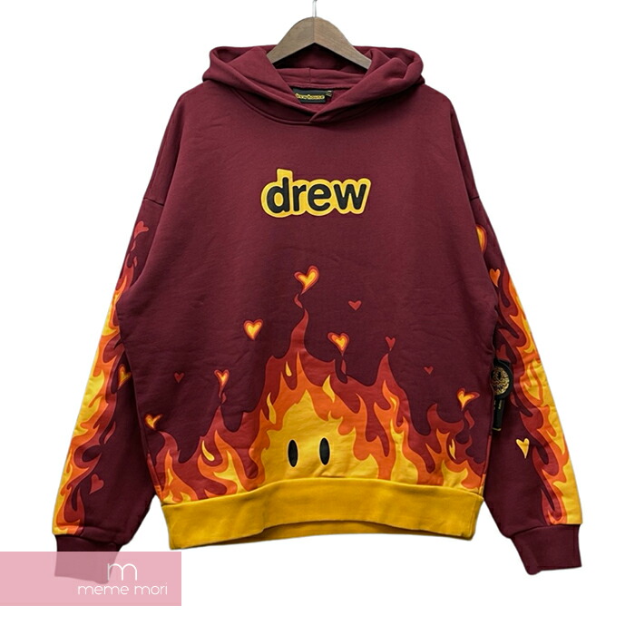 【楽天市場】Drew House 2022AW Secret Fire Oversized Hoodie Burgundy ドリューハウス シークレットファイアオーバーサイズフーディ ...