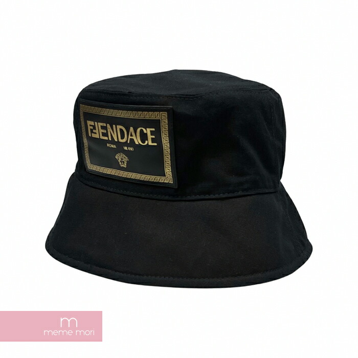 【楽天市場】FENDI×VERSACE 2022SS FENDACE Logo Bucket Hat FXQ801AKLAF0QA1 フェンデ ...