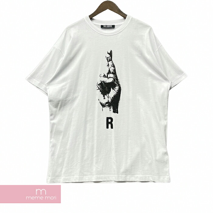 【楽天市場】【BIG PRICE OFF】RAF SIMONS 2023SS Oversized Tee with Hand Sign ...