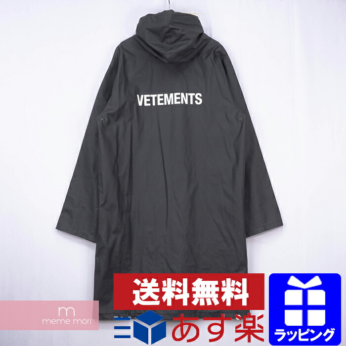 【楽天市場】VETEMENTS 2017AW Logo Printed Long Rain Coat WAH18JA24 ヴェトモン ロゴ ...