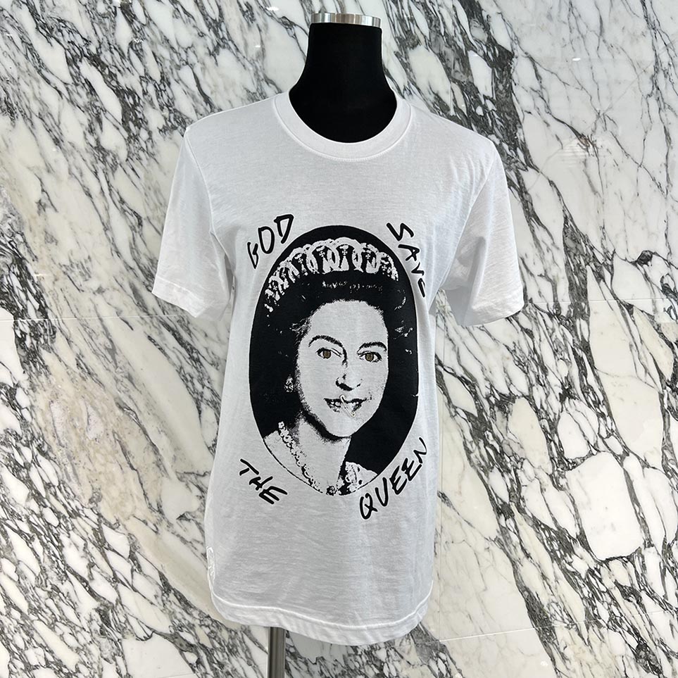 【楽天市場】CHROME HEARTS GOD SAVE THE QUEEN Safety Pin Tee Size S クロムハーツ ゴッド ...