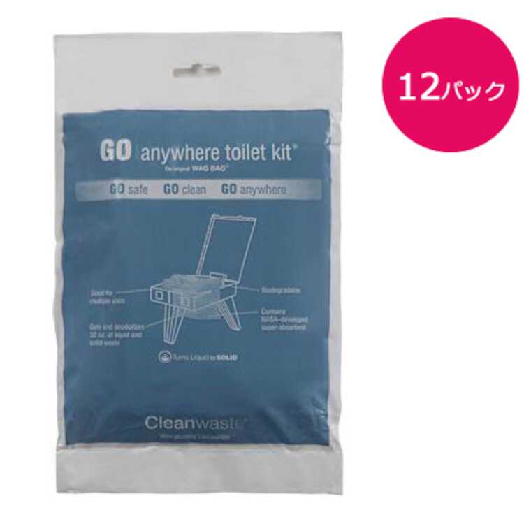 【楽天市場】クリーンウェイスト CLEANWASTE Cleanwaste 緊急用携帯トイレセット 12パック #S-263 【日用品・生活 ...