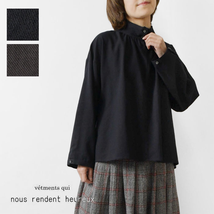 【楽天市場】＊【10%OFFクーポン対象商品】【nous rendent heureux ヌーランドオロー】コットンカシミヤビエラ ハイネック ...