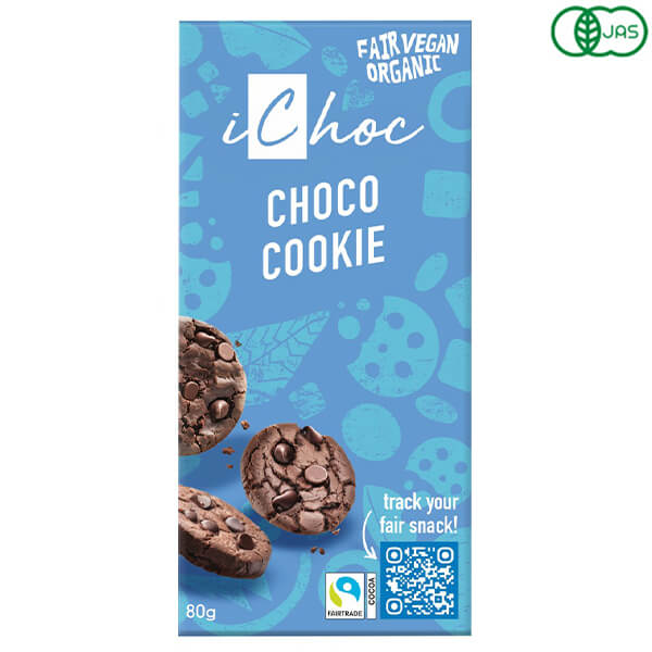 【楽天市場】ichoc オーガニックチョコ チョコクッキー 80g 有機JAS認定 ヴィーガン サクサク食感のクッキーミックス：メンコスジャパン