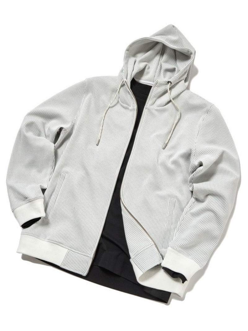 【楽天市場】【SALE／50%OFF】変形ワッフルジャージパーカ MEN'S BIGI メンズ ビギ トップス パーカー・フーディー ブルー ...