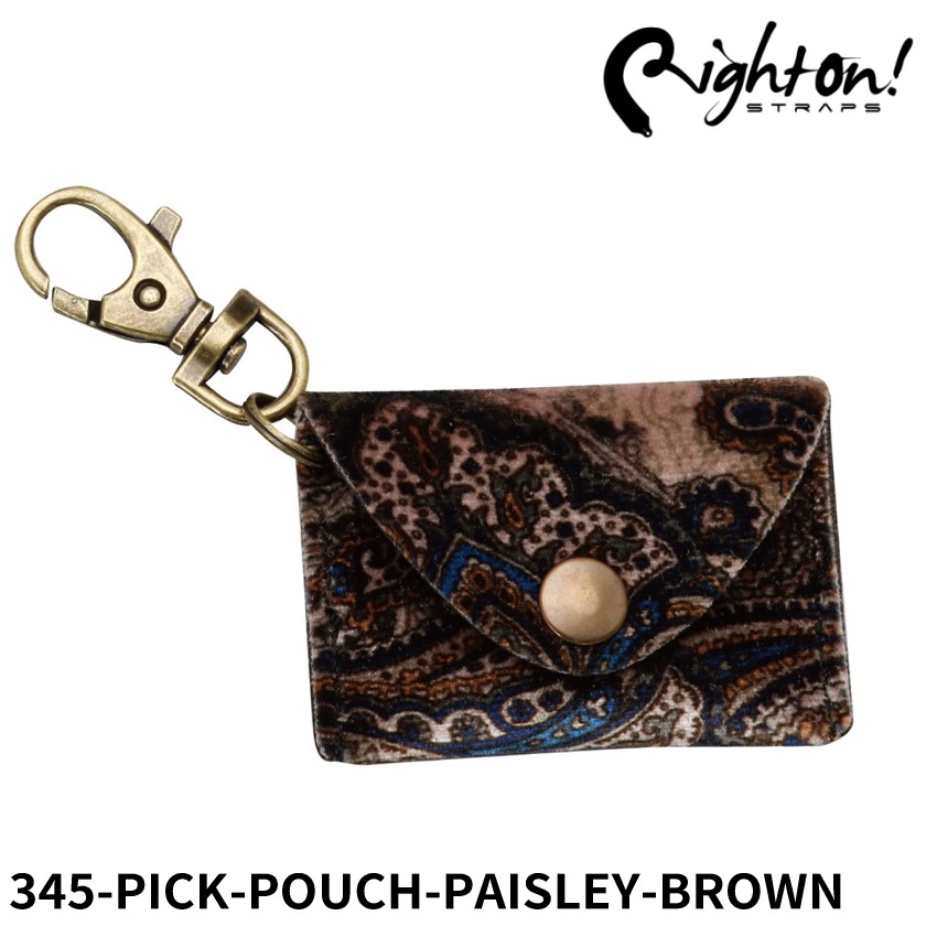 【楽天市場】Right On! STRAPS ピックケース PICK POUCH PAISLEY BROWN ライトオン！ストラップス：楽器のことならメリーネット