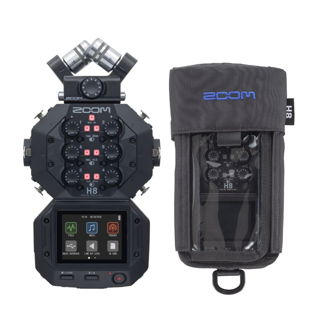 【楽天市場】ZOOM ハンディレコーダー H8 プロテクティブケースセット：楽器のことならメリーネット