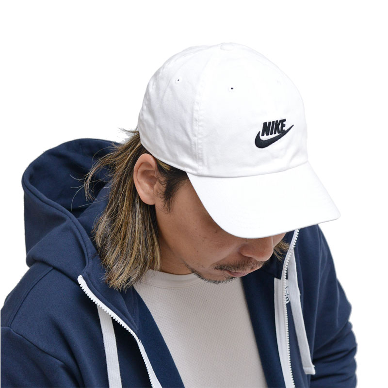 【楽天市場】ナイキ NIKE 帽子 メンズ レディース クラブ アンストラクチャード フューチュラ ウォッシュ キャップ ホワイト ブラック ...