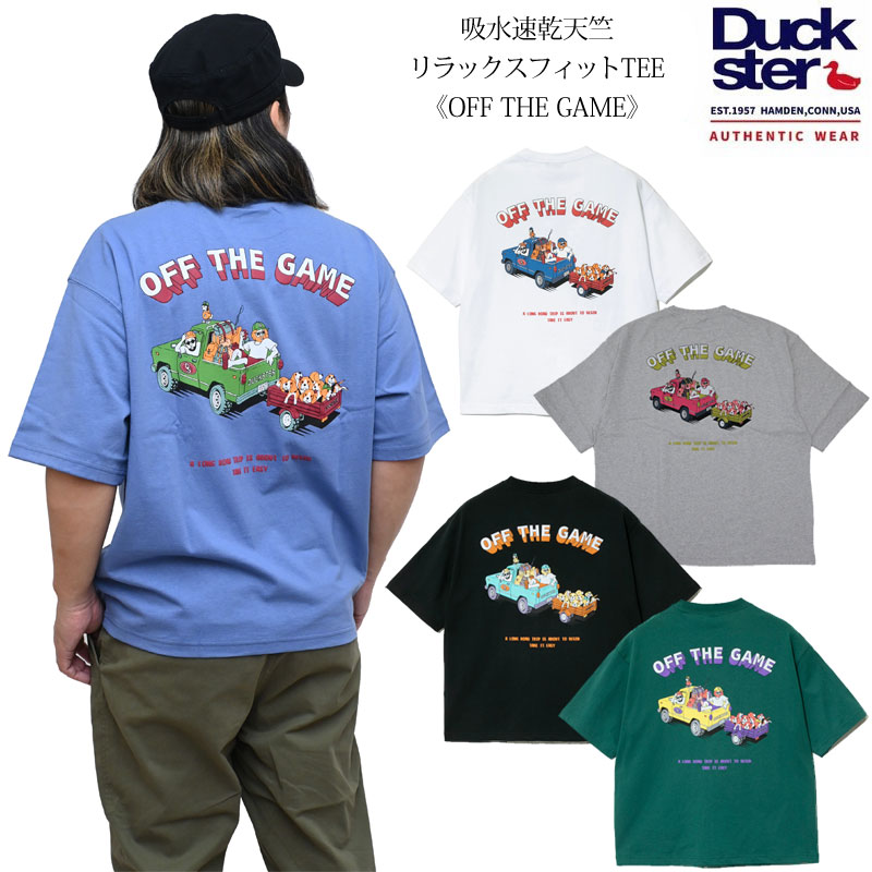 【楽天市場】ダックスター Duckster Tシャツ 半袖 メンズ 吸水速乾天竺 リラックスフィットTEE OFF THE GAME ...